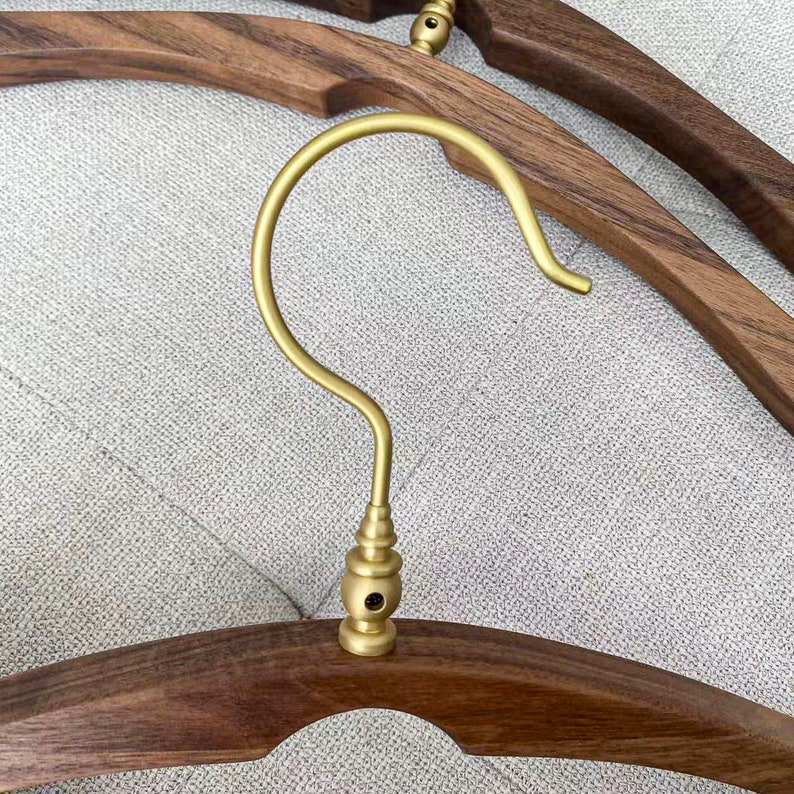 Black Walnut Wood Hanger, Elegant and Stylish Clothes Hanger, Wooden ...