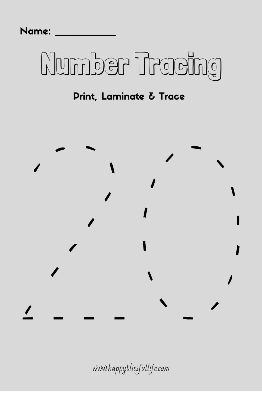 Number Tracing, Number Practice, Handwriting Practice, Kindergarten ...