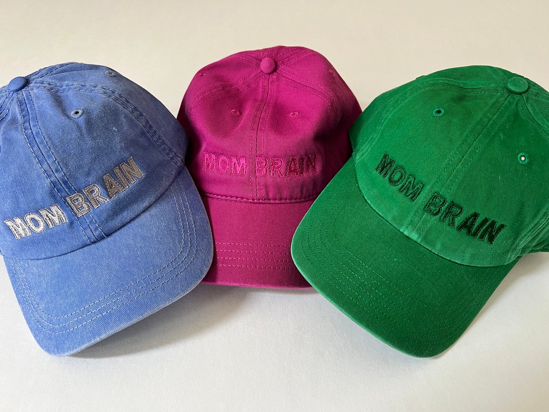 Baseball Cap_ Original Mom Brain® - Etsy