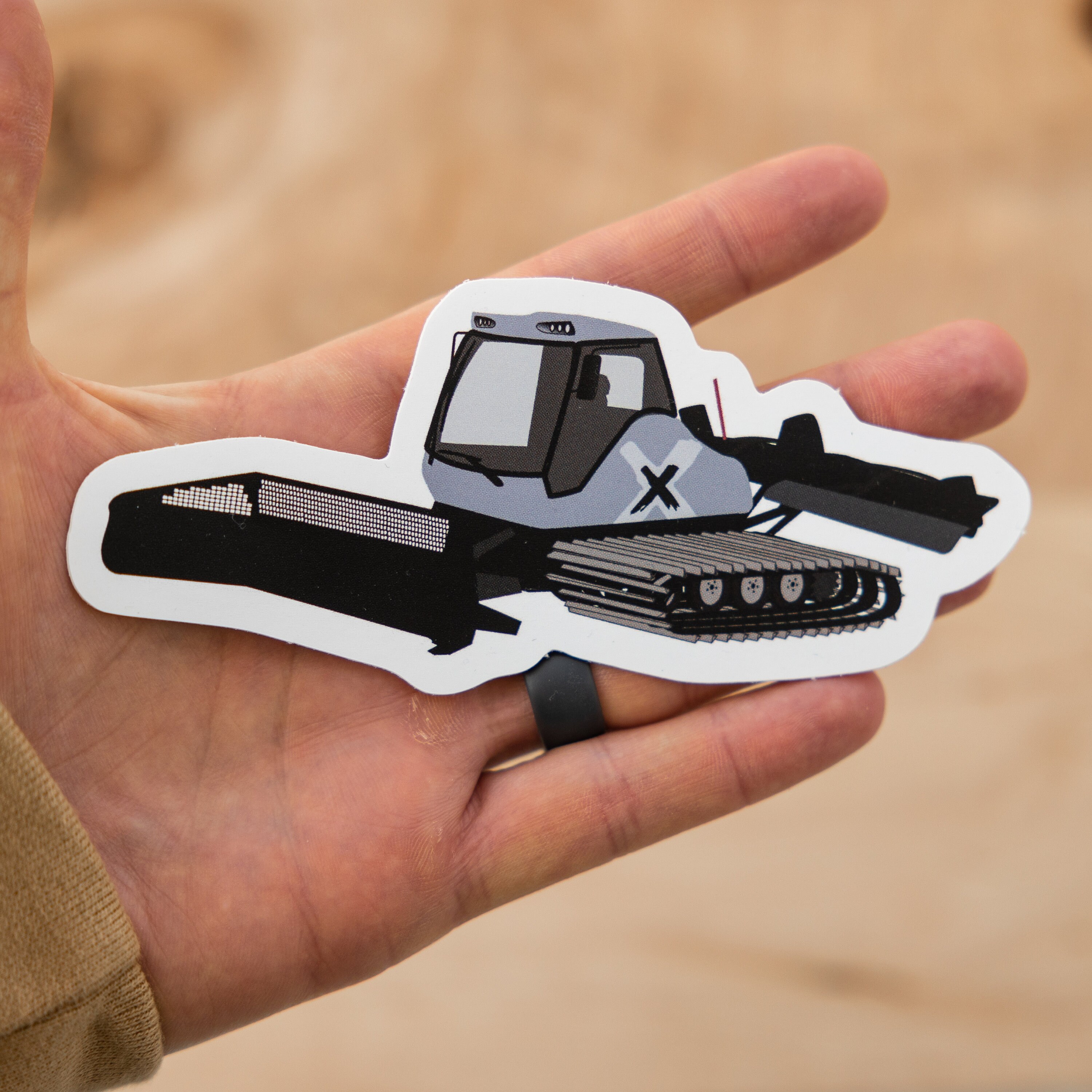 Snowcat Sticker Decal for Water Bottle, Yeti, Car, Ski Carrier, Helmet ...