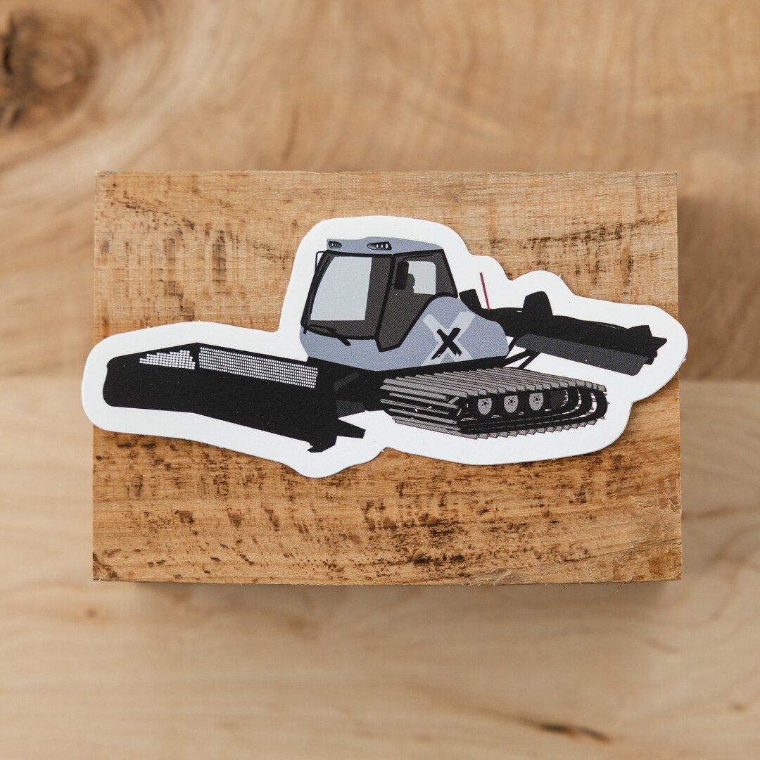 Snowcat Sticker Decal for Water Bottle, Yeti, Car, Ski Carrier, Helmet ...