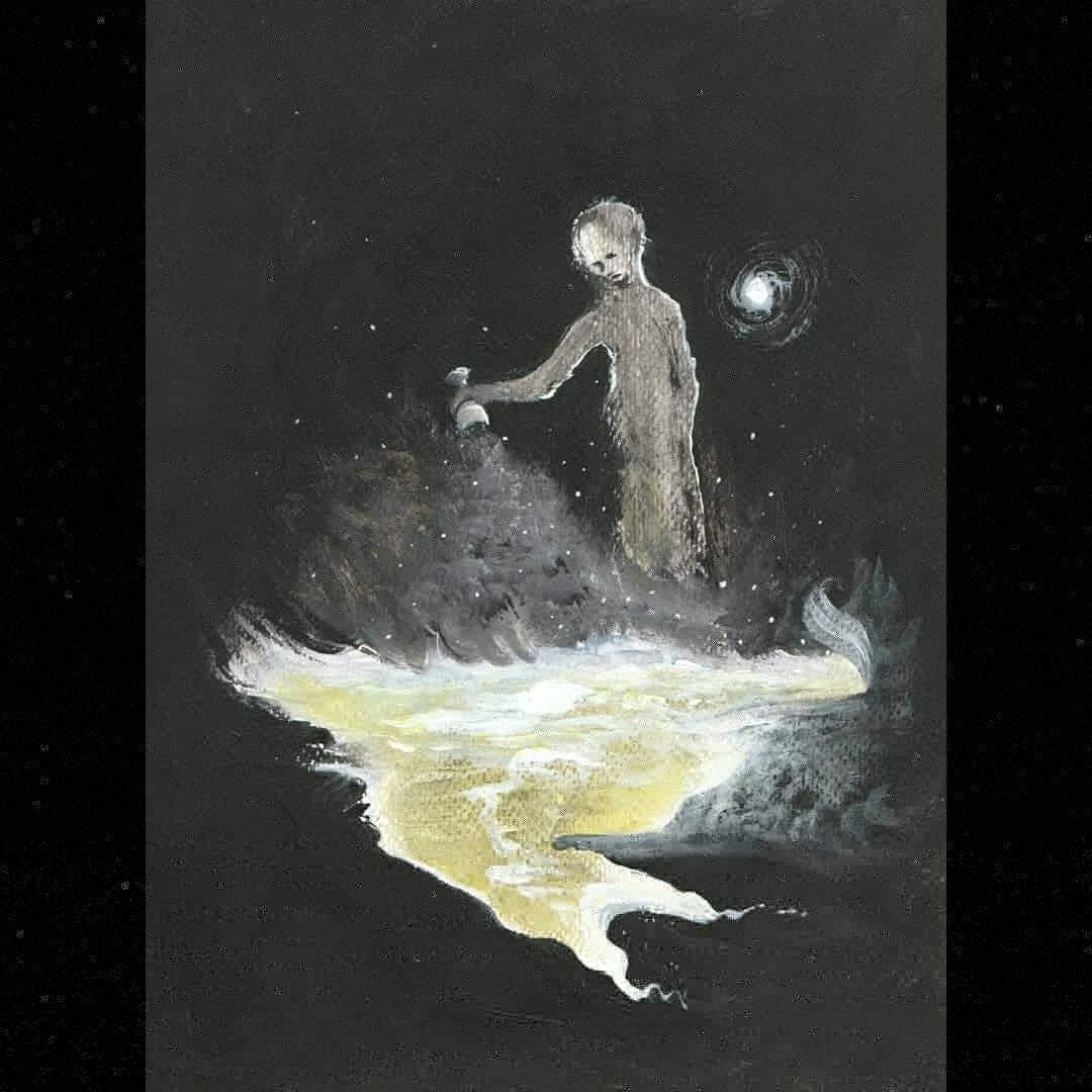 Alive Art Mystique Collectible Paintings Mixed Media on Paper Hand ...