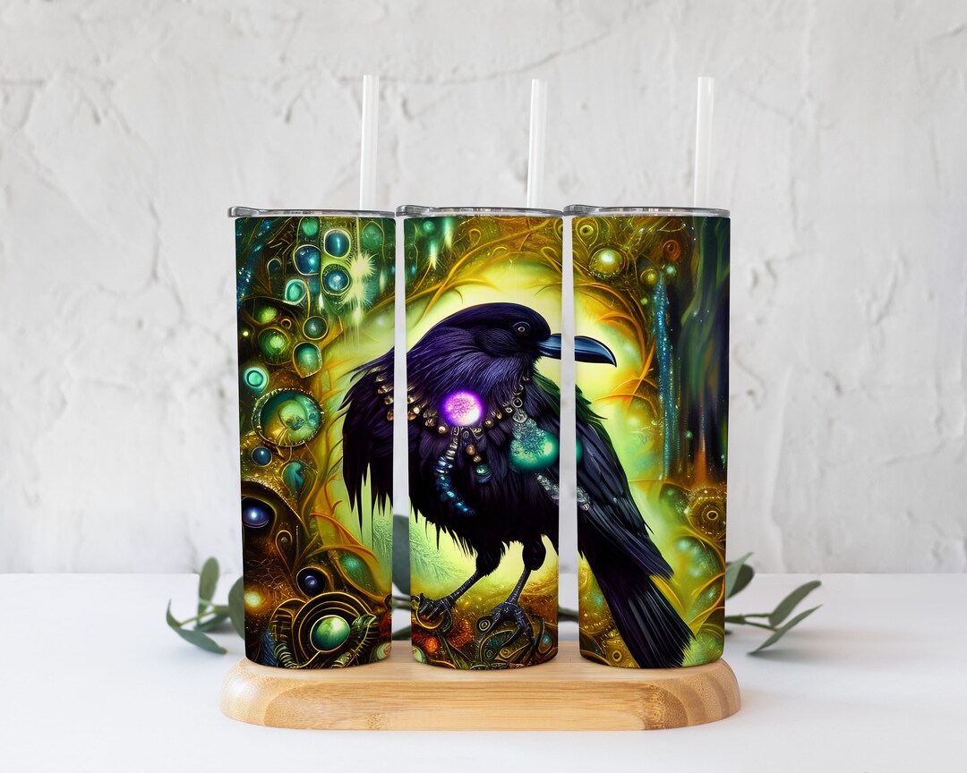 Magical Raven Tumbler PNG! 20 Oz Straight Tumbler Digital File! - Etsy