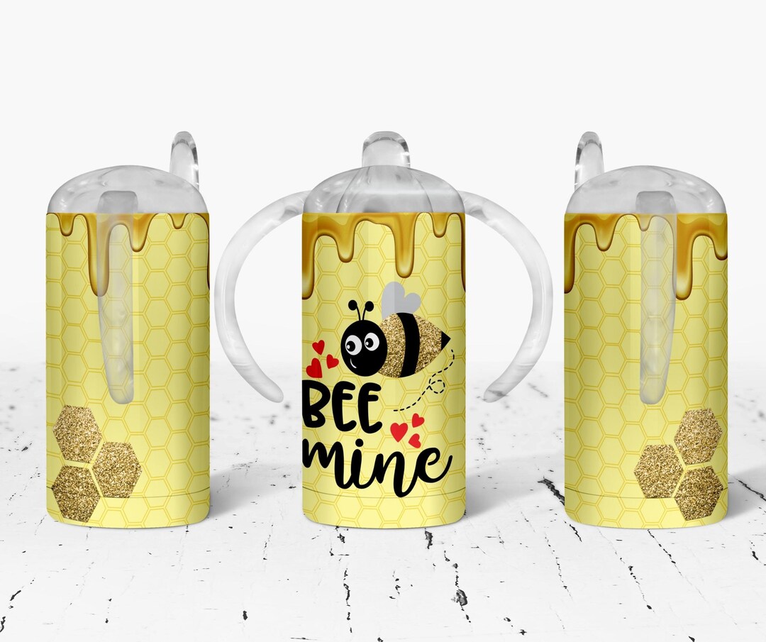 Bee Mine Sippy Cup! 12 Oz Sippy Cup Stainless Steel With Two Lids! - Etsy