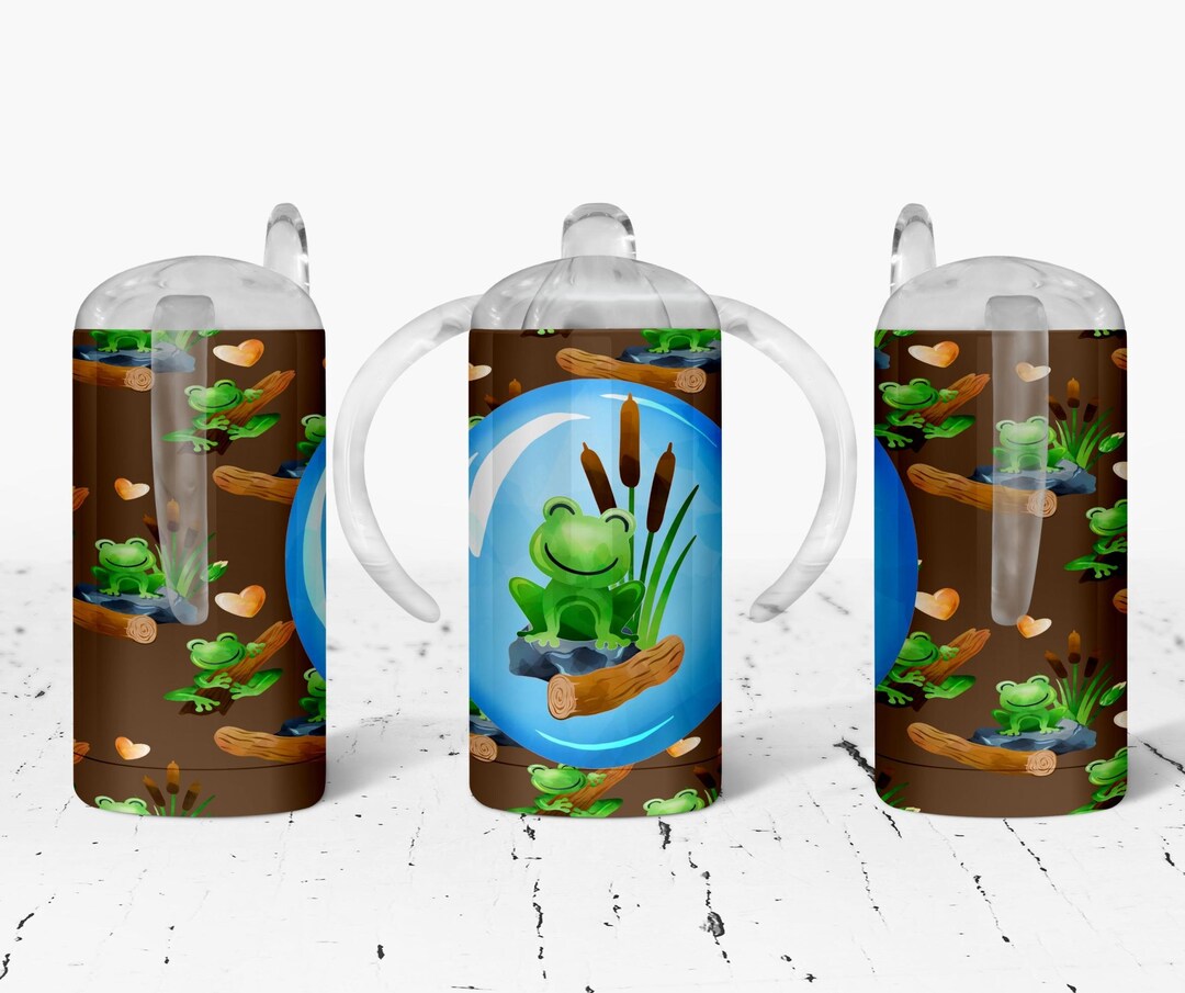 Frog Sippy Cup! 12 Oz Sippy Cup Stainless Steel With Two Lids! - Etsy