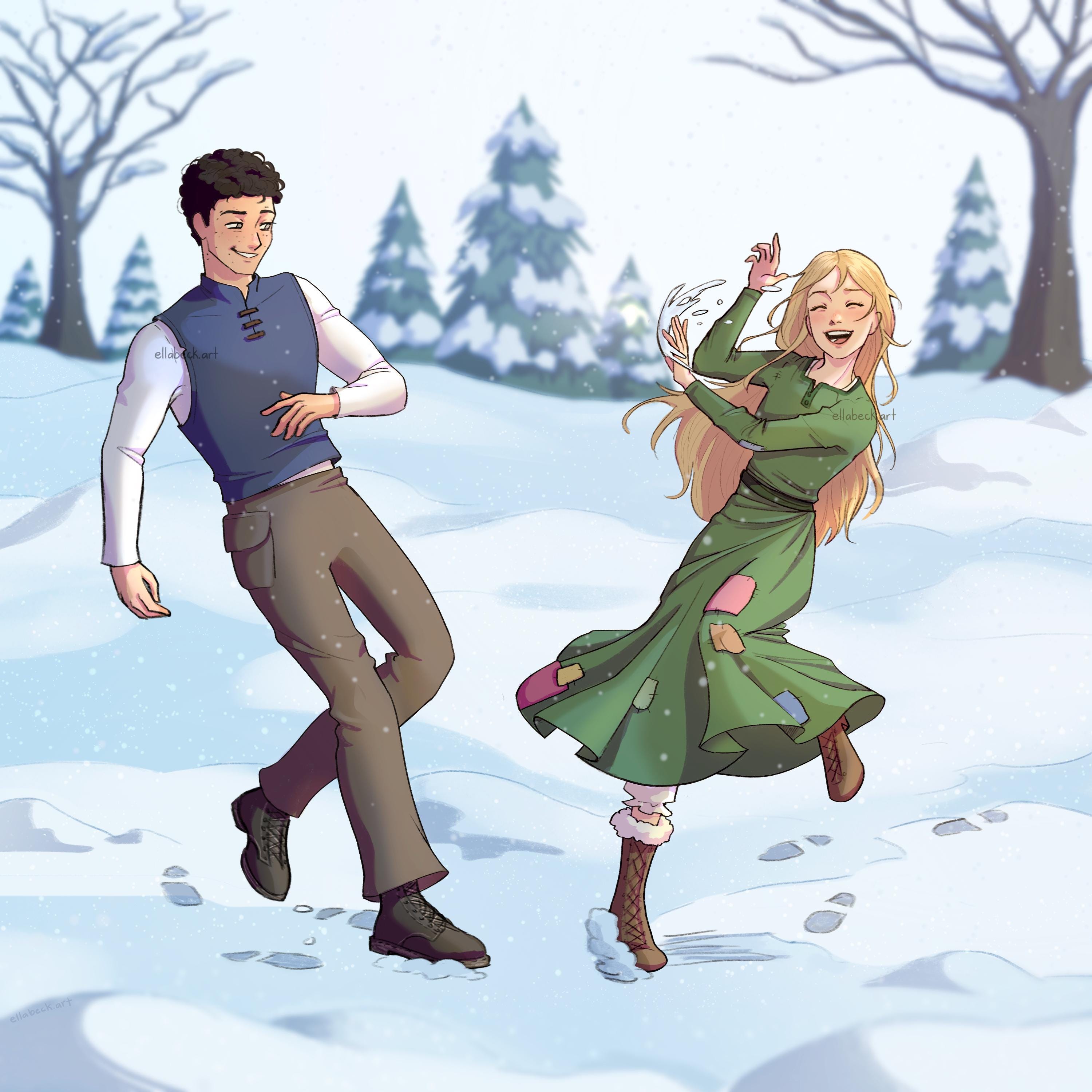 Custom Character Drawing: Cartoon Personal Portrait, Digital Art, Cute ...