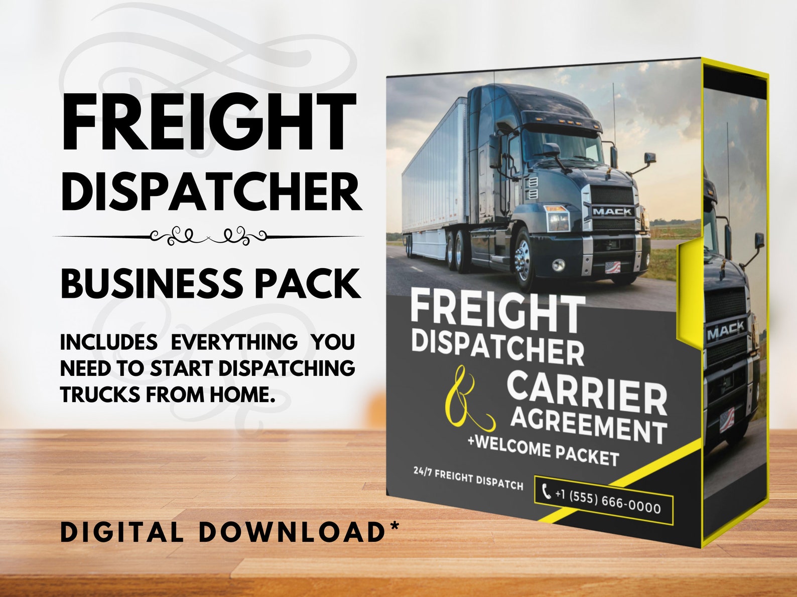 Freight Dispatcher Business Pack With Carrier Agreement and Welcome ...