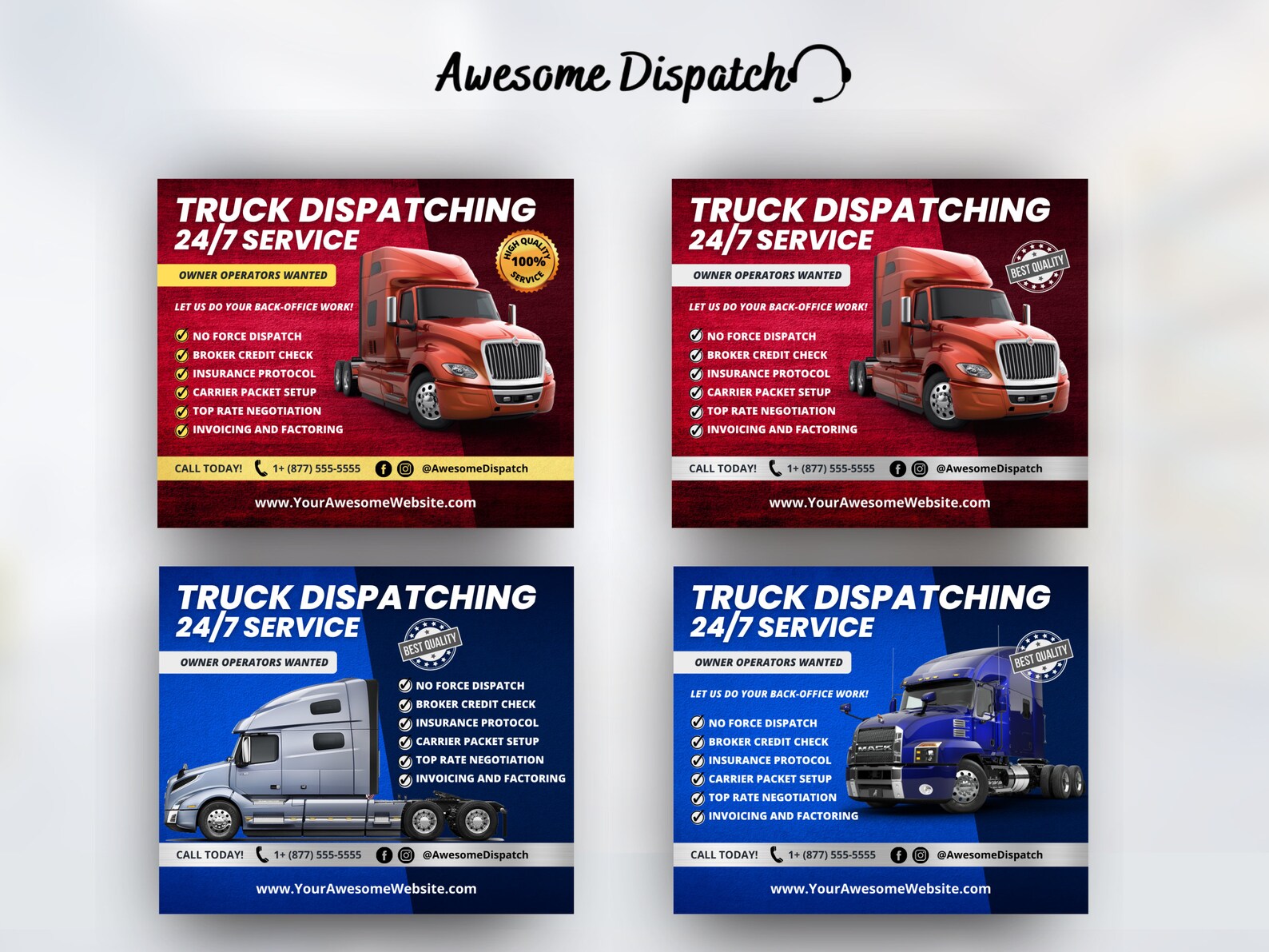 Freight Dispatcher Flyer, Promote Your Truck Dispatcher Services With ...