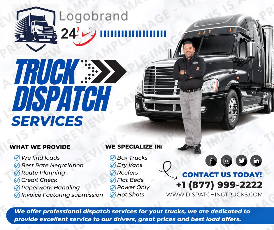 Truck Dispatcher Flyer Template