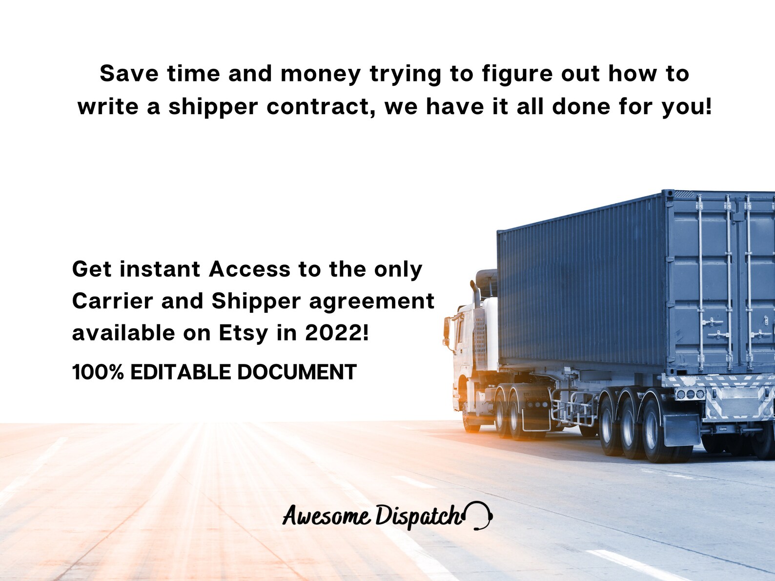 Editable Carrier & Shipper Agreement | the One and Only Carrier and ...