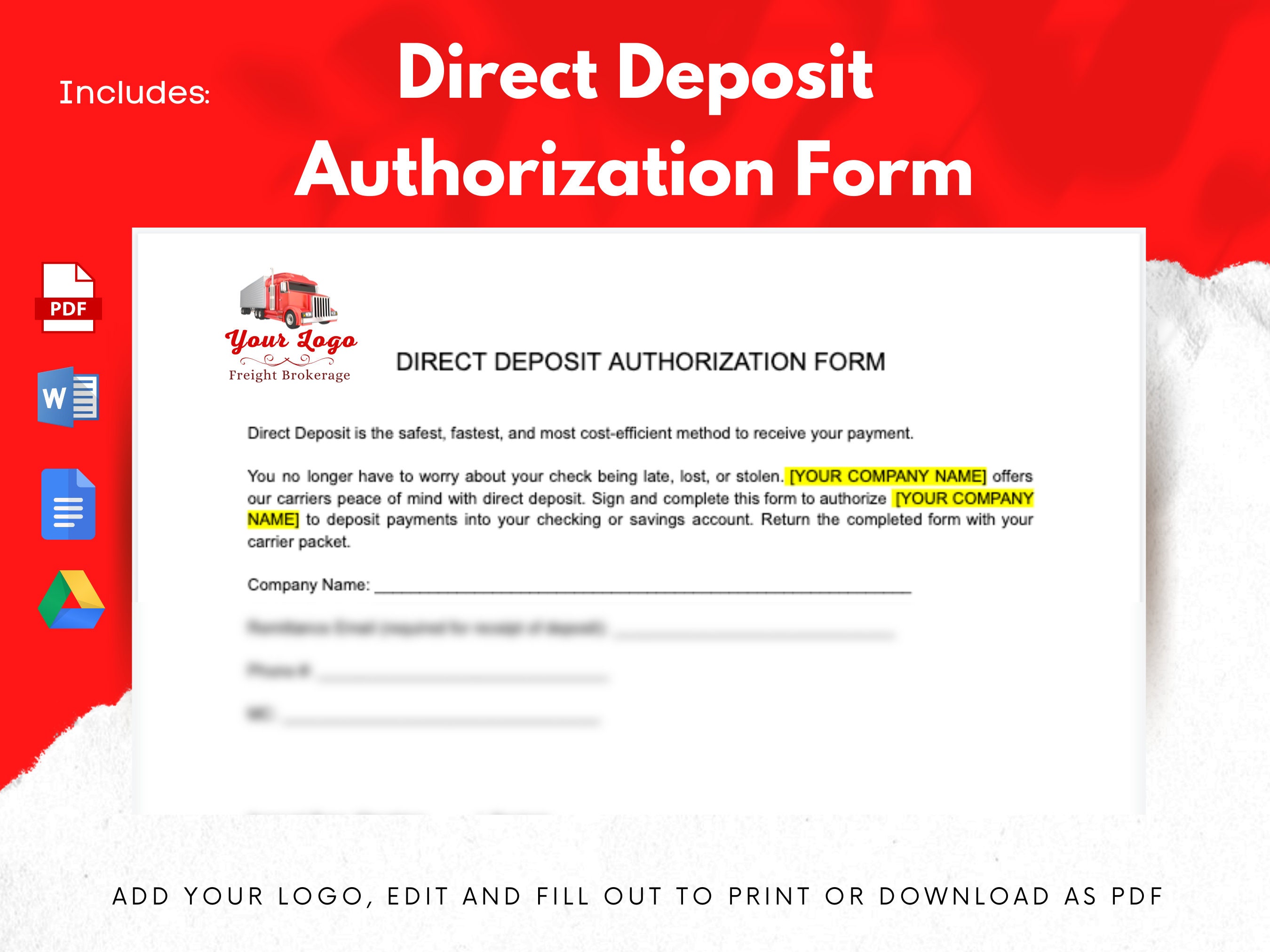 Freight Broker Carrier Agreement Template Packet (digital Download) - Etsy