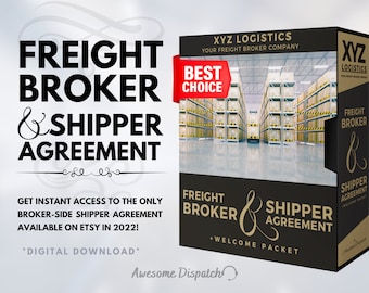 Freight Broker & Shipper Agreement - Bronze Pack - Updated for 2024 - Etsy