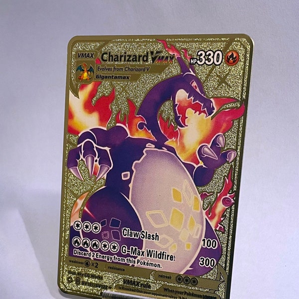 Charizard vmax custom card - Etsy Italia