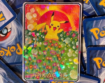 Custom Pikachu Card - Etsy