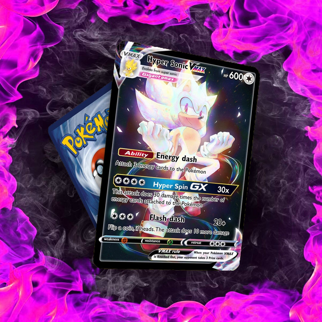Sonic Special VMAX Pokemon Card Custom Made - Etsy