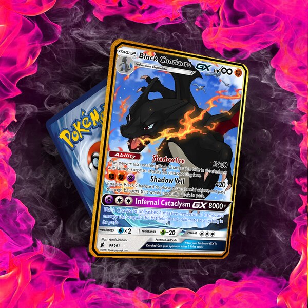 Black Charizard - Etsy
