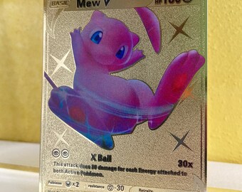 Mew V Gold Card - Etsy