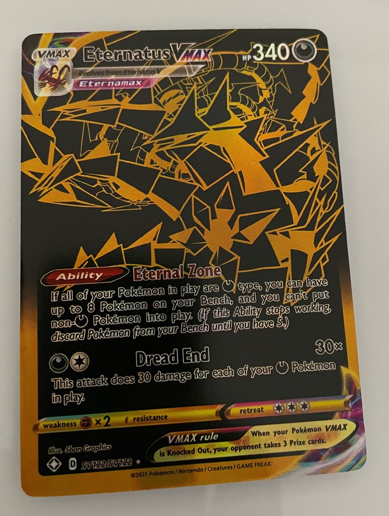 10 Pokémon VMAX Holographic Cards - Etsy UK