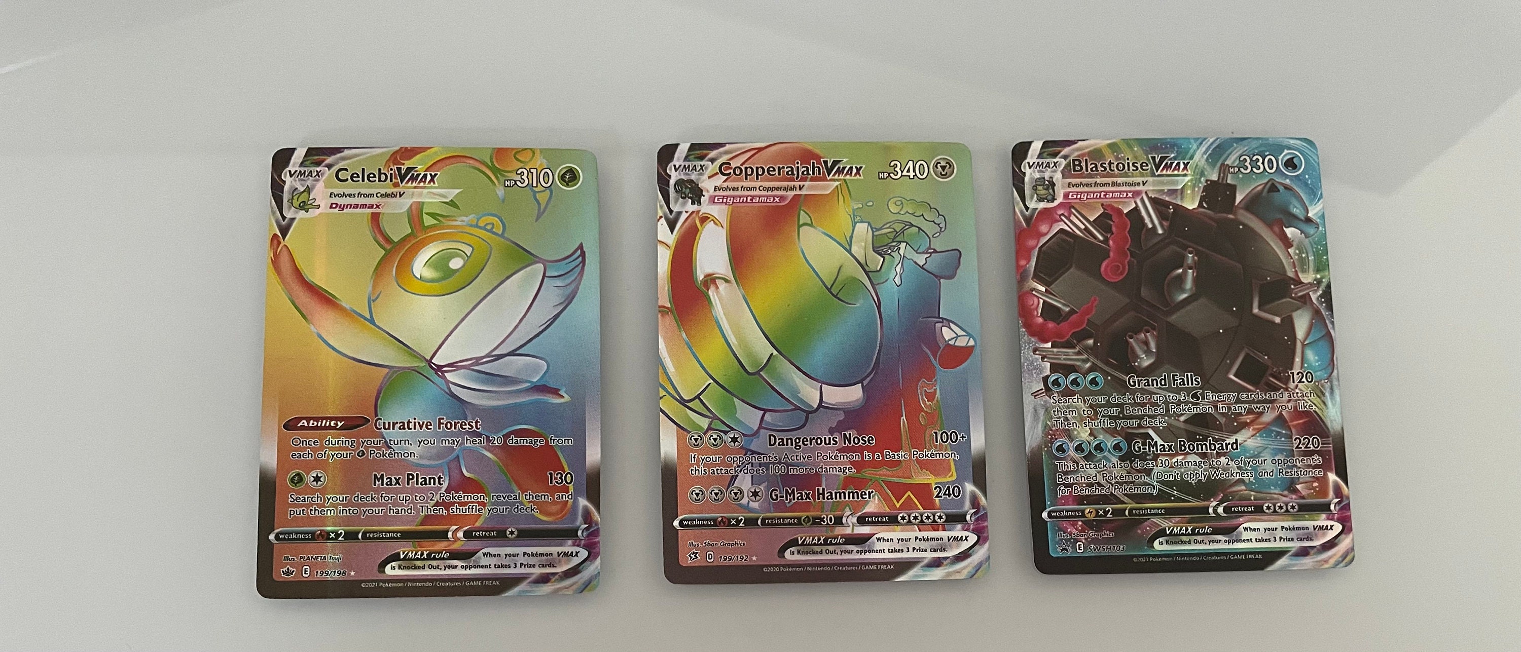 10 Pokémon VMAX Holographic Cards - Etsy UK