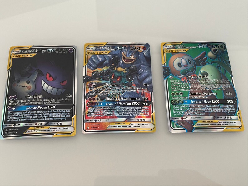 10 Pokémon Tag Team GX Holographic Cards Fast UK Shipping - Etsy UK