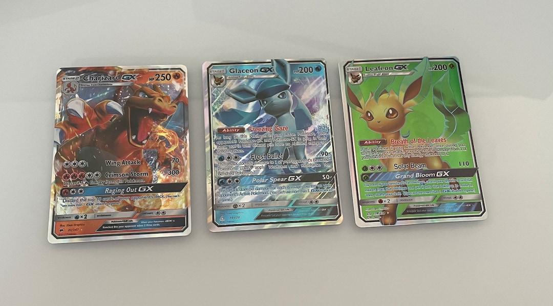 10 Pokémon GX Holographic Cards - Perfect for Birthdays! - Etsy UK