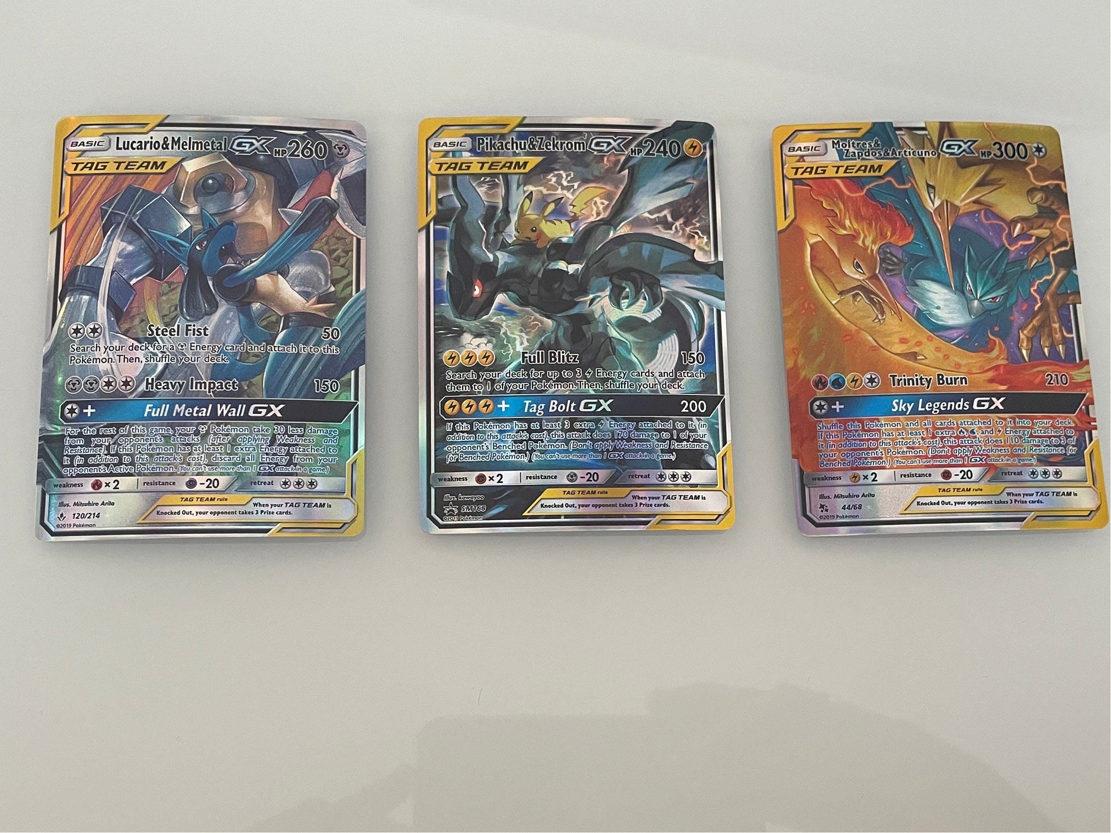 10 Pokémon Tag Team GX Holographic Cards - Perfect for Birthdays! - Etsy UK