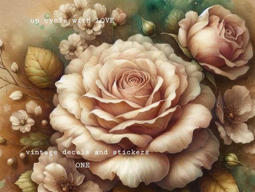 Furniture Decal Transfers 4 Designs Available.rub on Transfer ...