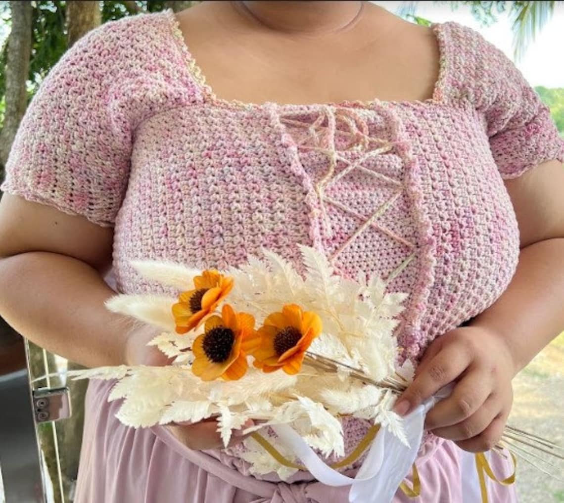 Charlotte Corset Dress Crochet Written Pattern - Etsy