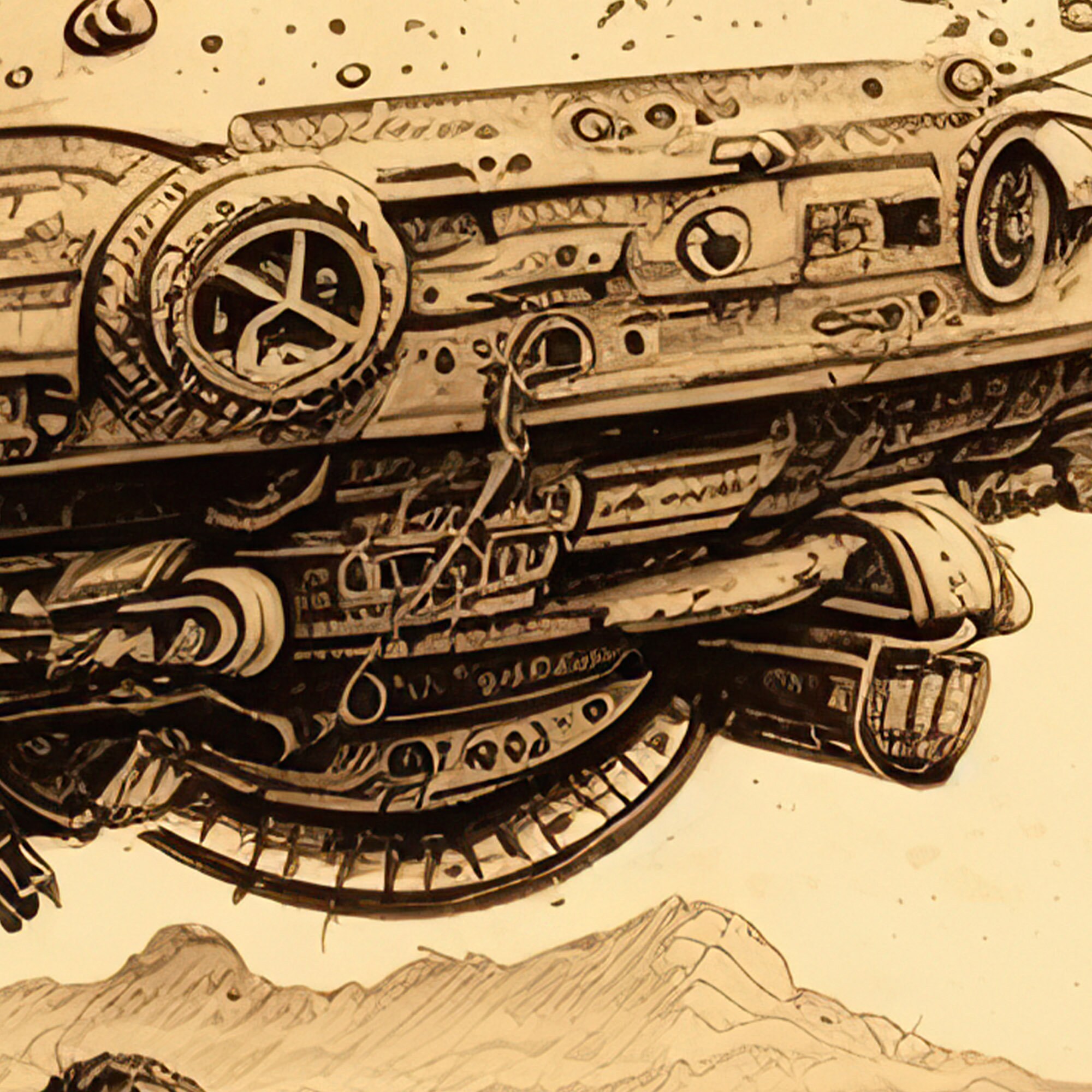 UFO Alien Print Classic UFO Printable Vintage Alien Poster UFO Sketch ...