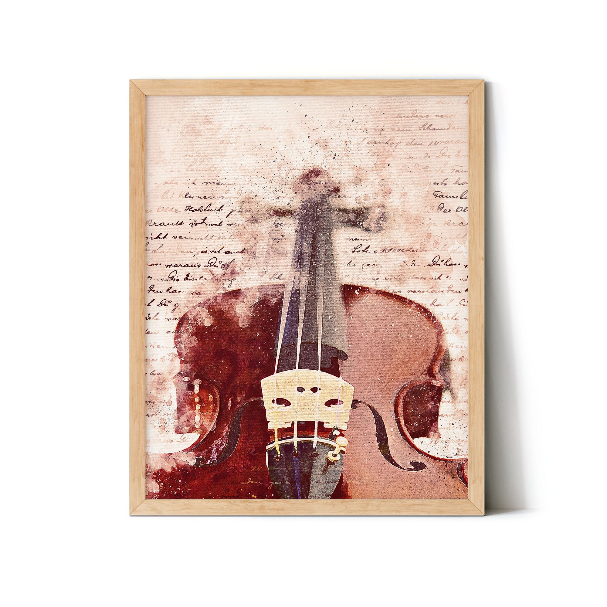 Vintage Violin Prints for Music Lover Set of 4 Classic Violin ...