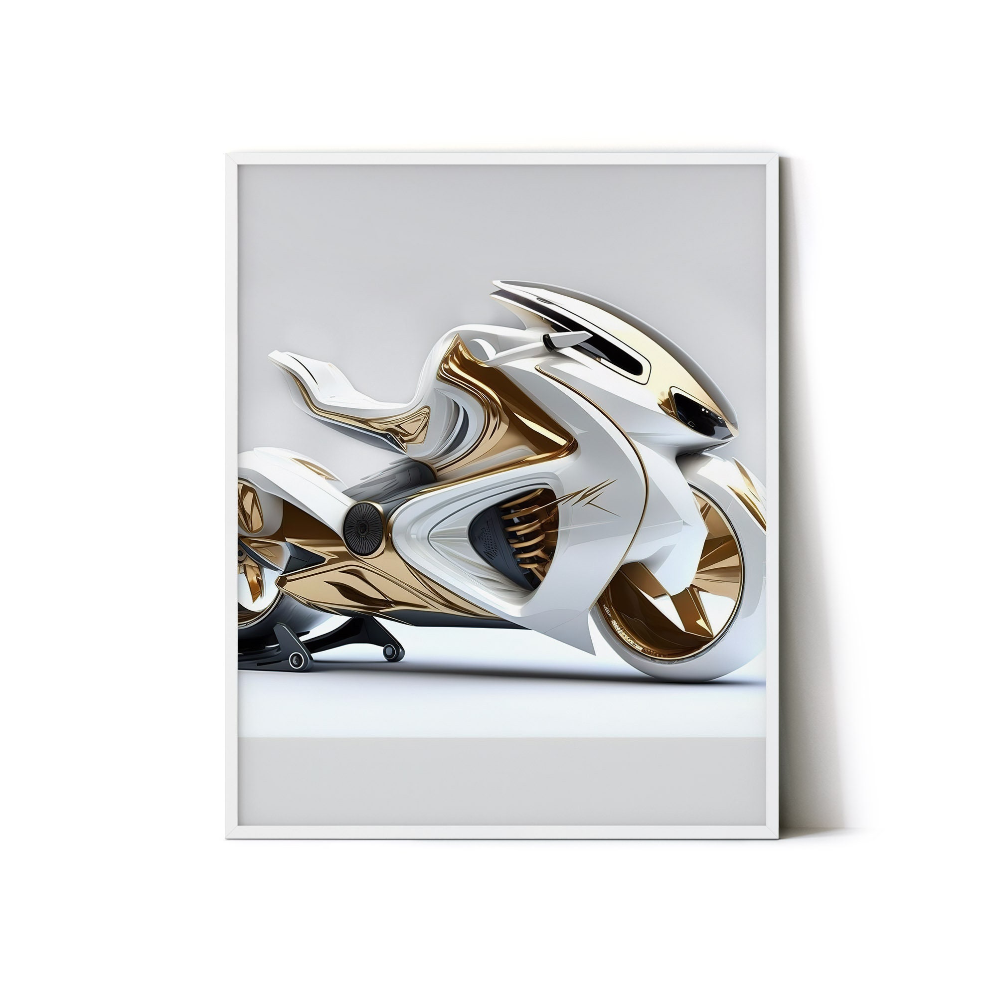 Futuristic Motorcycle Concept Art Next-generation Motorcycle Rendering ...