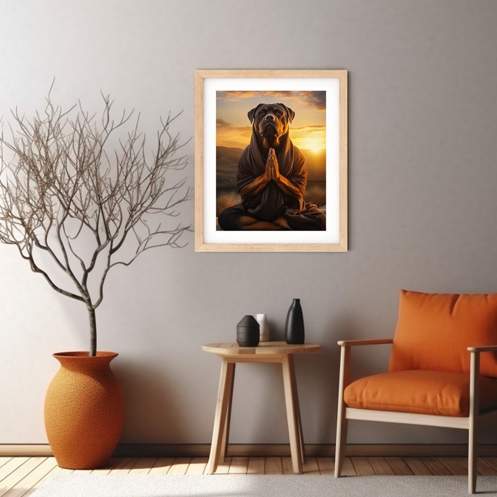 Rottweiler in Meditation Pose, Animals Doing Yoga, Funny Animals ...