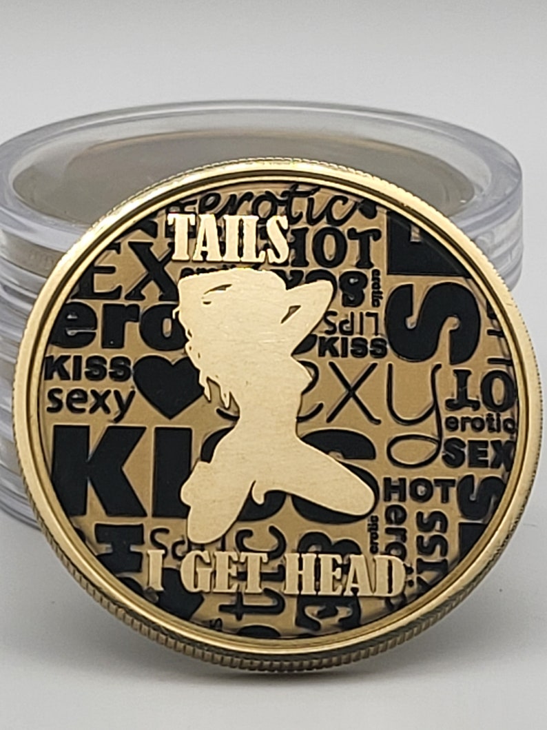 Bulldog Customs Laser Engraved Brass Adult Themed Challenge Coin, Heads ...