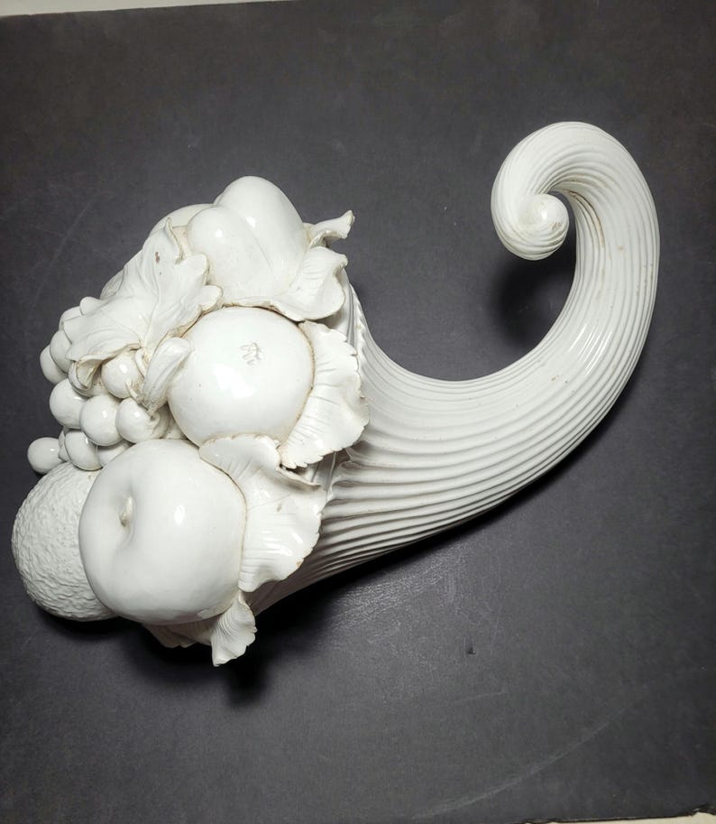 Vintage Ceramic Cornucopia - Etsy