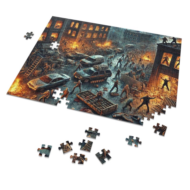 Zombie Apocalypse Jigsaw - Etsy