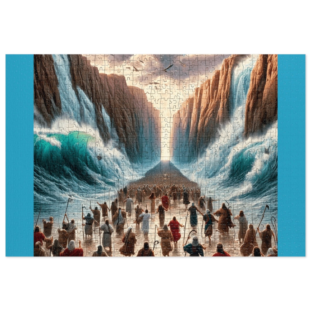 Miracle at the Red Sea: Moses' Epic Crossing Puzzle - Etsy