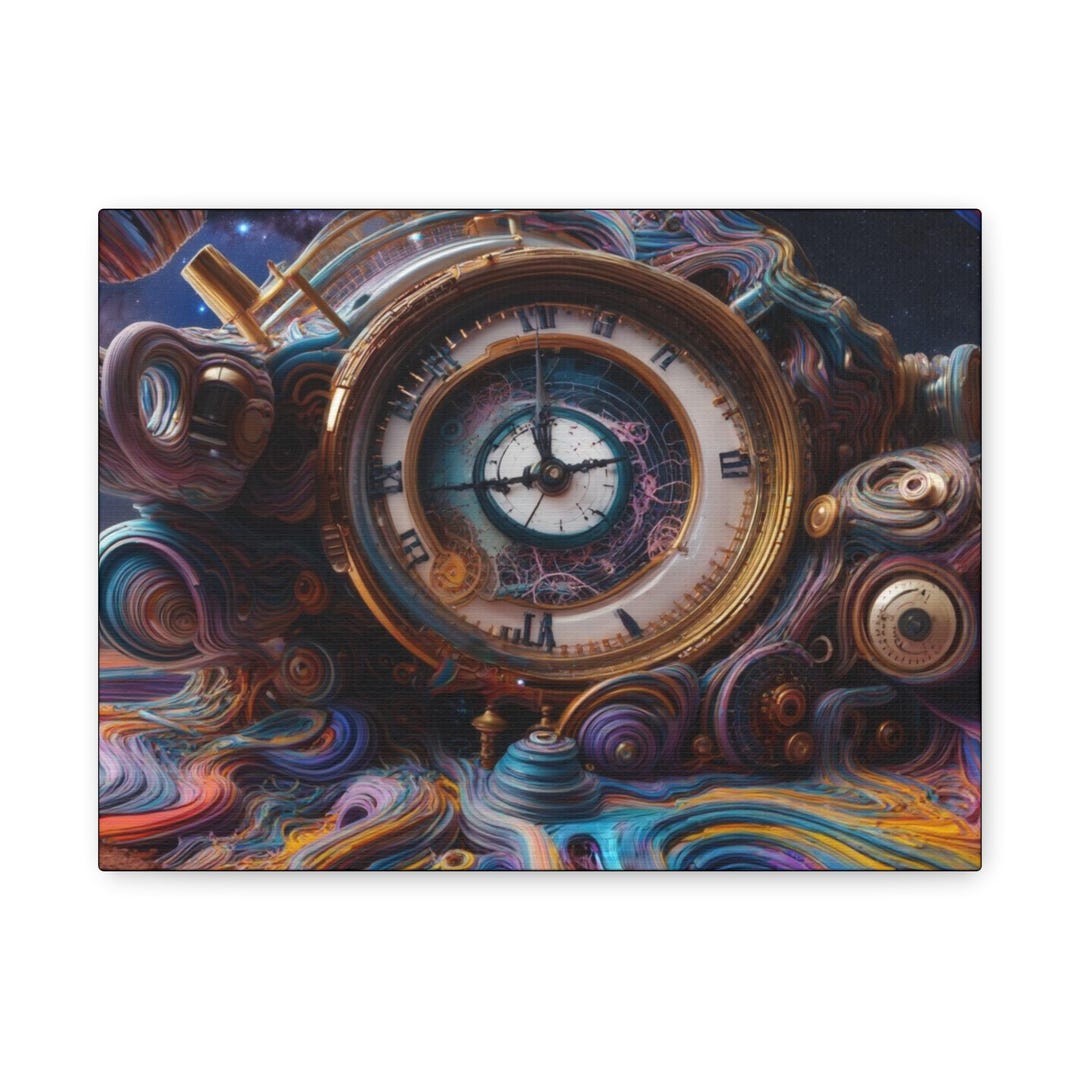 Canvas Wall Art, Time Machine Design, Home Decor, Matte Print ...