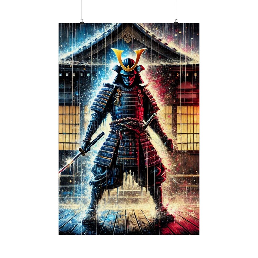 Samurai Warrior Matte Vertical Poster - Etsy