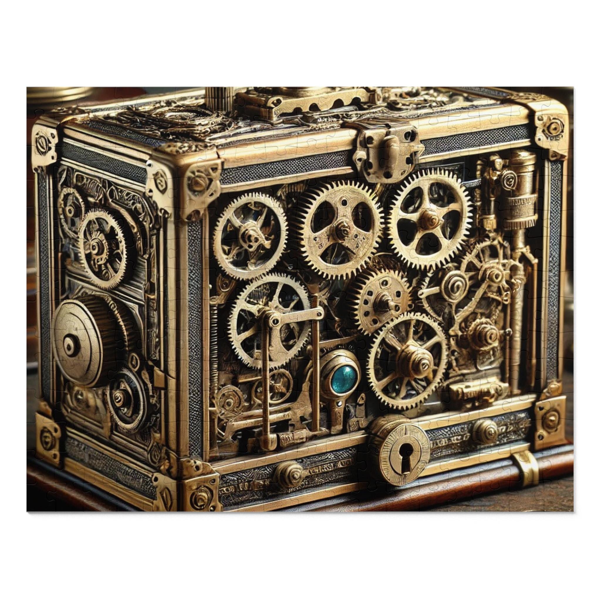 Steampunk Cipher Jigsaw Puzzle With Tin - Etsy