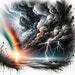 Storm's Promise: Rainbow Amidst the Thunder - Etsy
