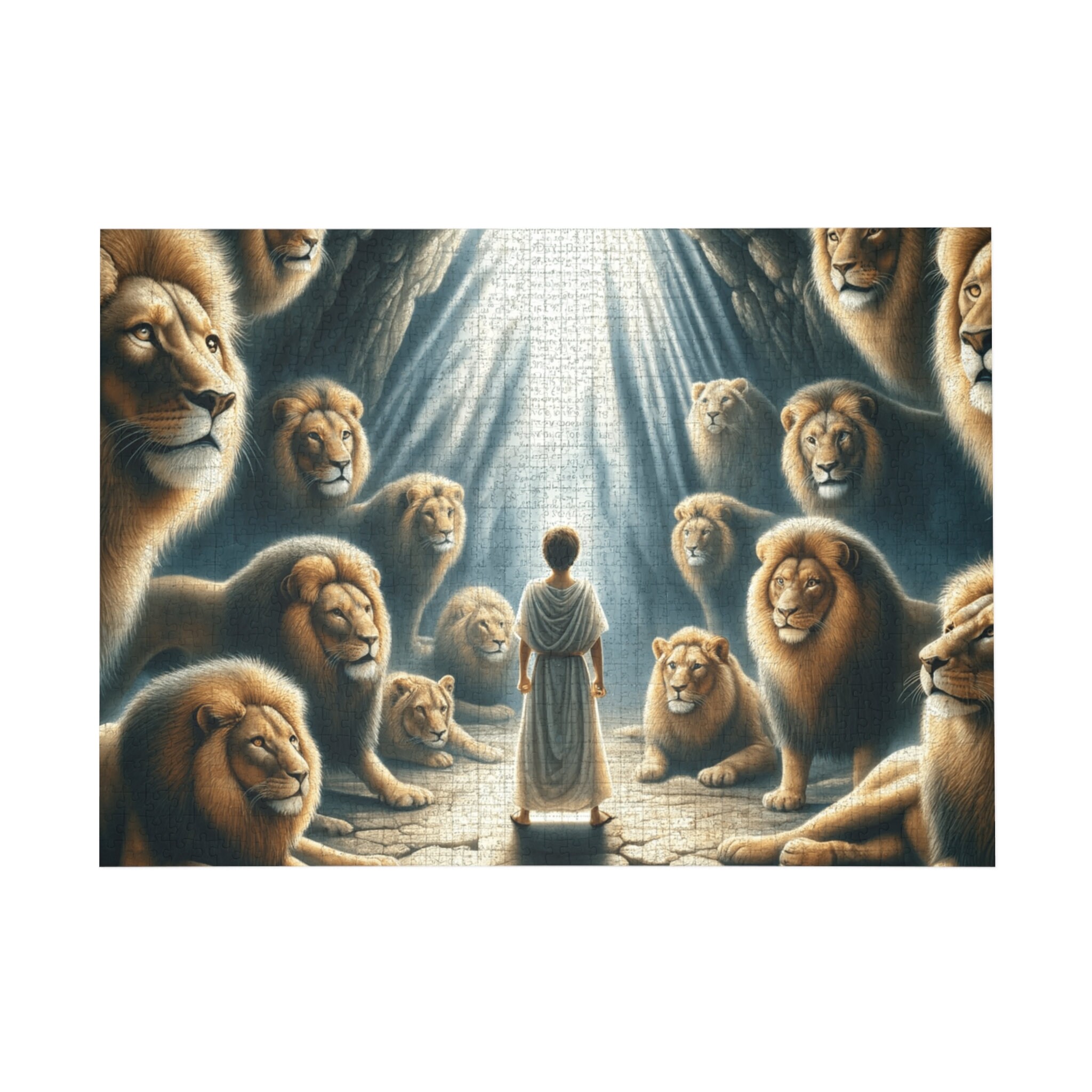 Faith Unshaken: Daniel in the Lion's Den Puzzle - Etsy