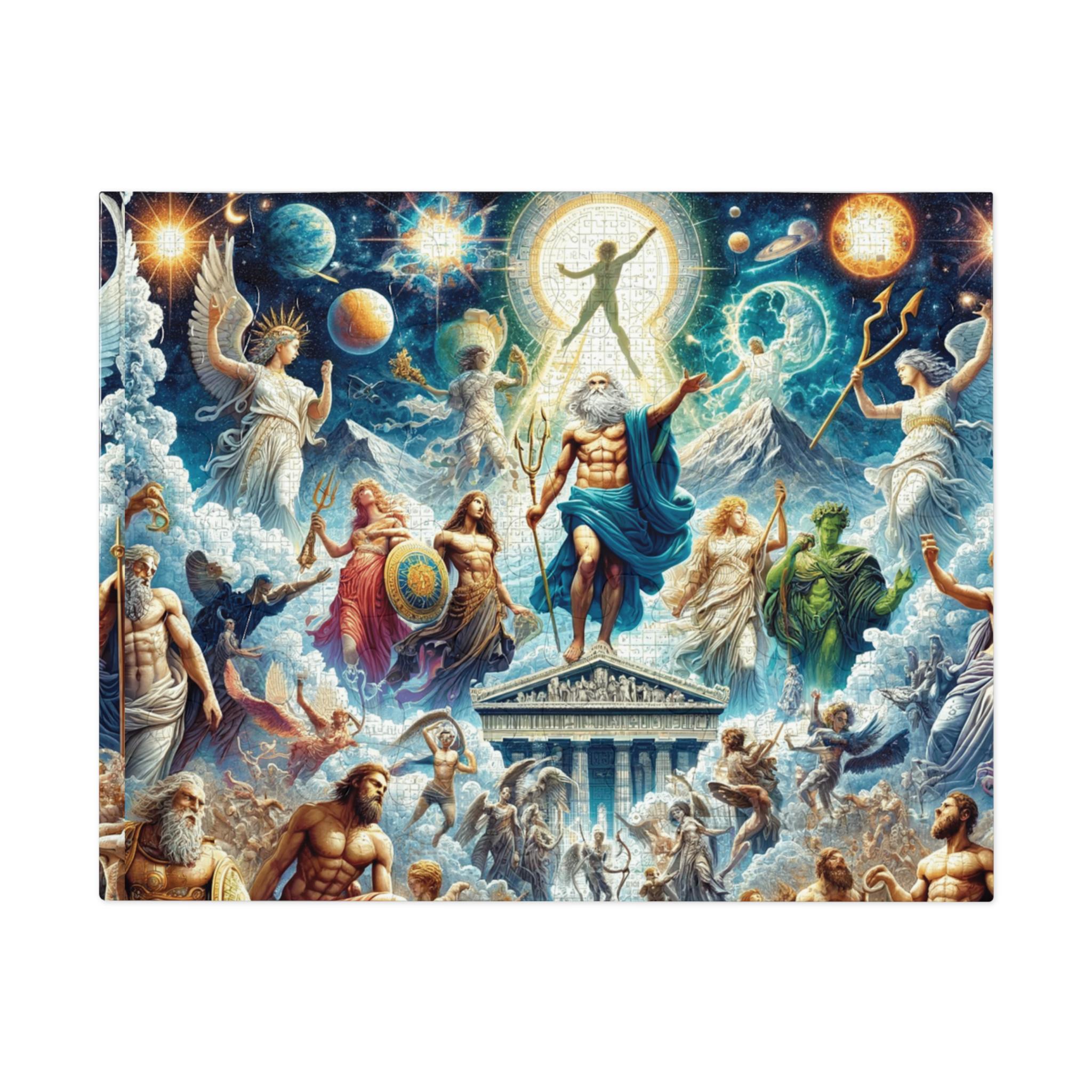 Olympus Unveiled: Pantheon of the Gods Puzzle - Etsy