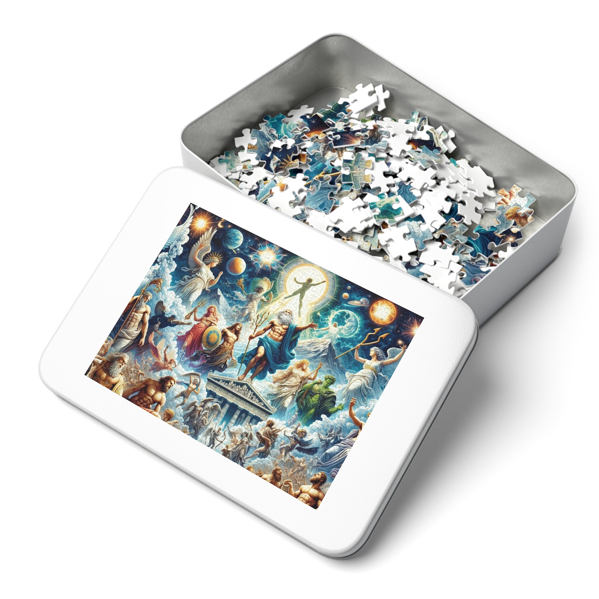 Olympus Unveiled: Pantheon of the Gods Puzzle - Etsy