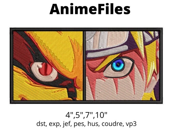 Anime Embroidery Design File Machine Embroidery 4 Size Format | Etsy