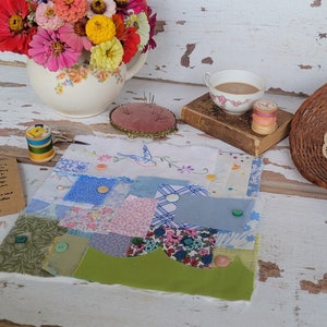 Slow Stitch Kit - {springtime} - Mindful Sewing, Haberdashery, Fabric ...