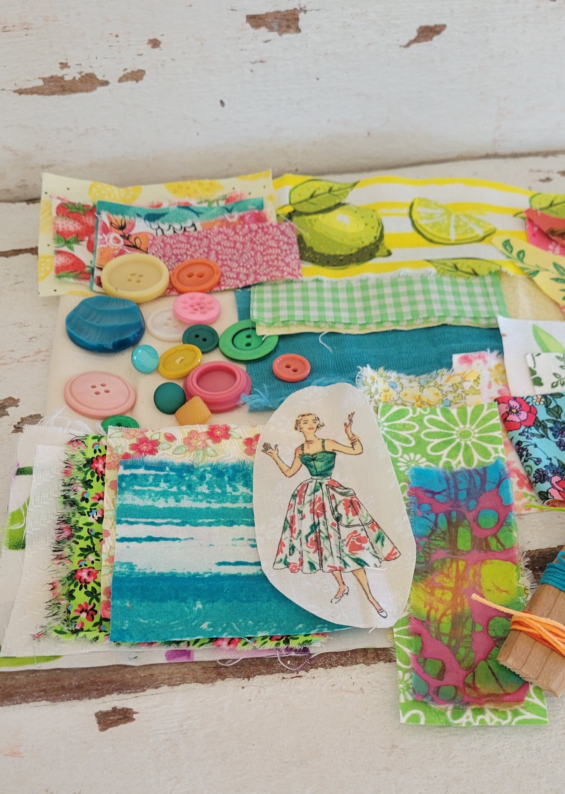 Slow Stitch Kit - {retro Sunshine} - Mindful Sewing, Haberdashery ...