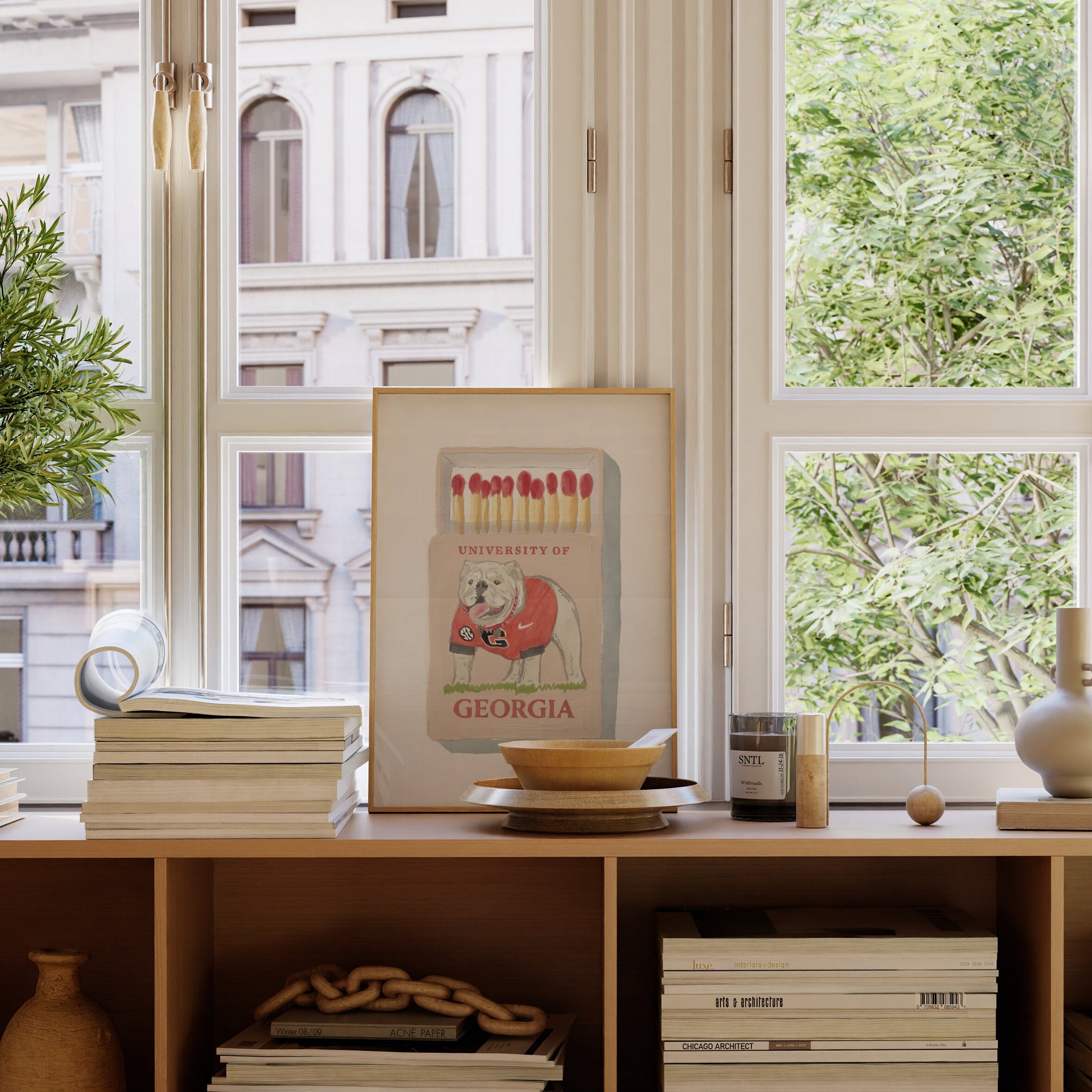 Georgia Bulldogs Matchbox Print, Digital Download, Matchbox Art ...