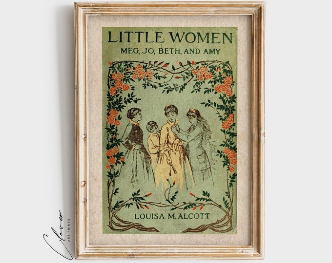 Little Women Book Cover Art Print Bookish Gift for Book - Etsy