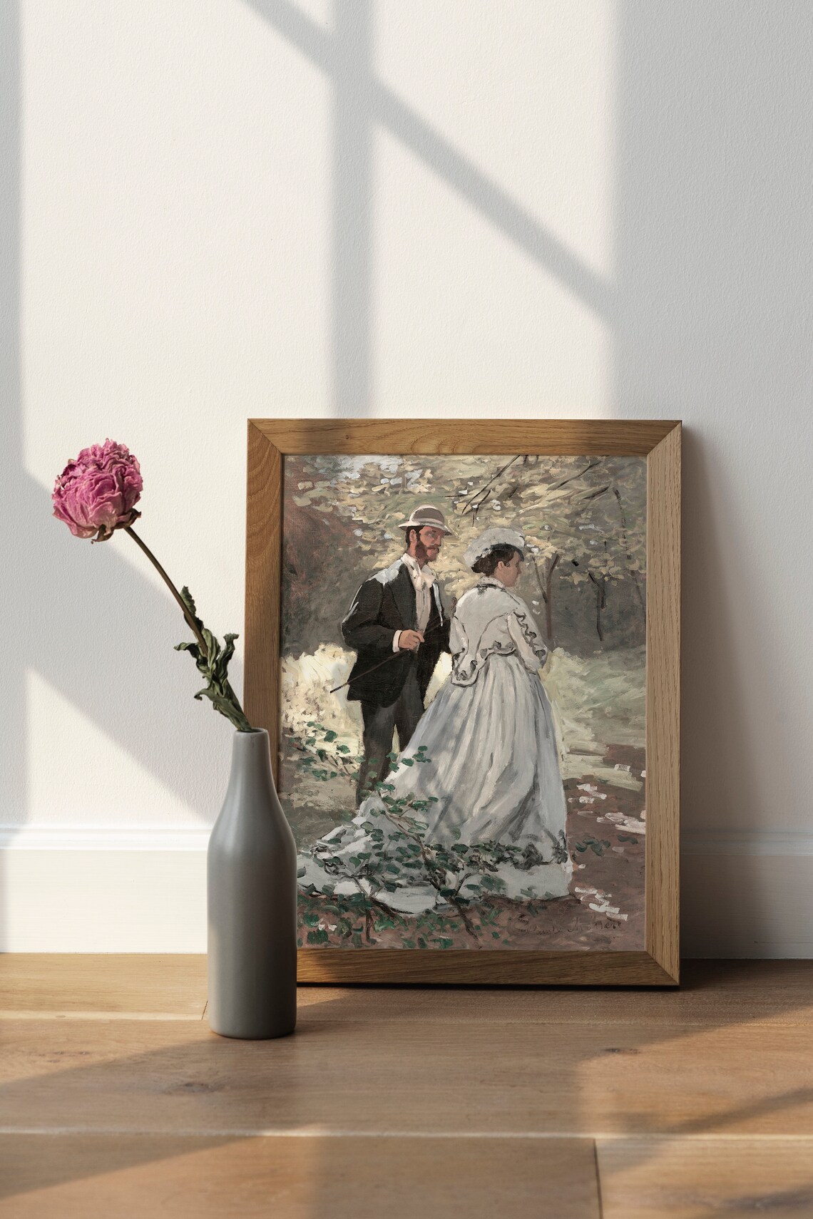 Vintage Couple Painting Man and Wife Art Print Famous Digitally ...