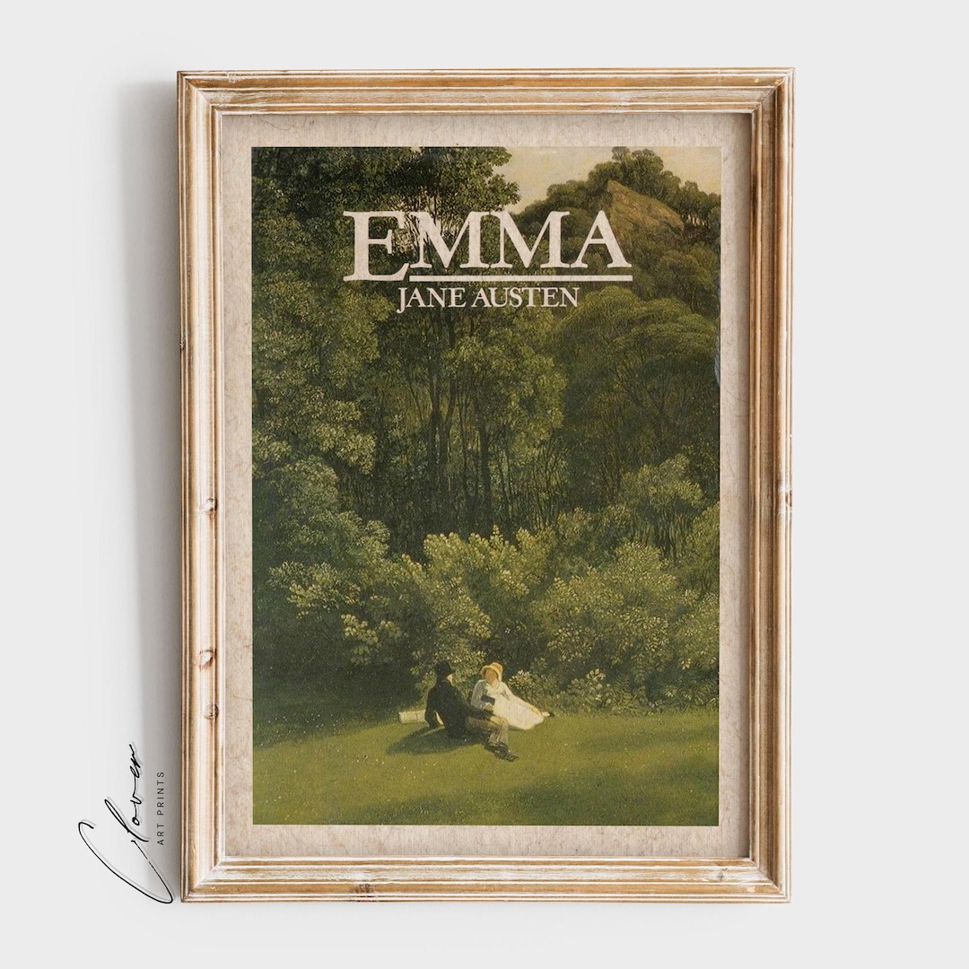 Emma Book Art Print | Digital Vintage Print for Library Wall Decor ...